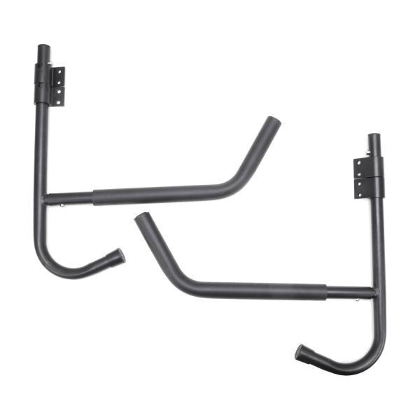 説明:カヤックラック2個セット.このラックはカヤックとパドルを収納するためのものです.また.シャベル.スノーボード.はしご.工具.木材などの大きなアイテムの保管に適しています.カヤック収納ラックは水平に180度回転できます.使わないときは壁...