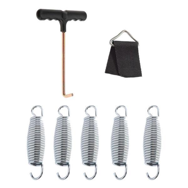 説明:[高級素材]: トランポリンのスプリングは合金製で.耐久性と長寿命を保証し.優れた耐錆性を提供し.長年使用した後でも弾力性を維持します. [取り付け簡単]: フック付きで簡単に取り付けられます.フックはスプリングを引っ張り.トランポリ...