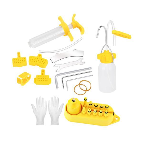 説明:[多用途のブレーキオイル交換ツール]この自転車用ブリードツールキットは.あらゆるブレーキのオイルをより科学的かつ簡単に交換でき.市場のほとんどのブレーキシステムに適しています. [特徴]: オイル充填ボトルと漏斗オイル貯蔵フォームは....