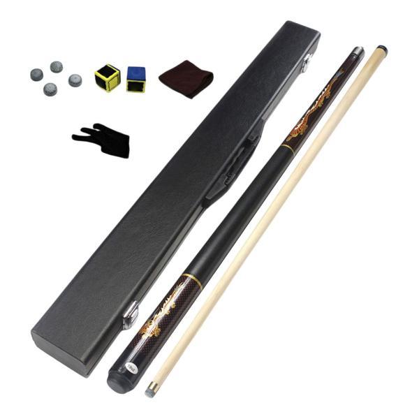 説明:[セット内容]このビリヤードキューセットには.1/2スプリットビリヤードスティック2セクション.チップ4個.チョーク2本.グローブ1個.ビリヤードスティックを収納するケース1個.拭き取りクロス1枚が含まれています.ケースは1/2スプリ...