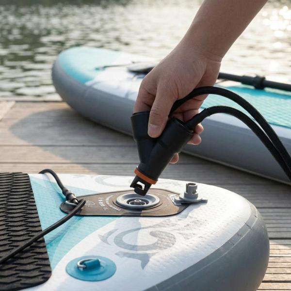 説明: [効率]: Y字型のダブルエアバルブアダプターにより.空気源から2つの膨張式デバイスに同時に空気を充填したり.2つの空気源を1つの出力に統合して.より速い膨張と効率の向上を実現できます. [汎用性]: パドルボード.インフレータブル...