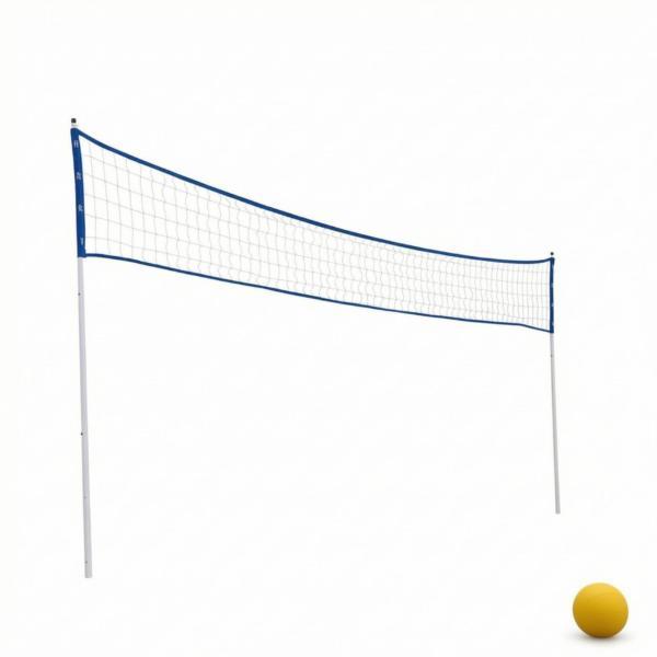 【製品概要】: 屋外で手軽にスポーツを楽しめる、PVC製ネット支柱、ネット、ボール、空気入れ、固定用ロープ、ペグ、アンカーロッド、そして持ち運びに便利な収納バッグ付きバレーボールネットが一つになったオールインワンのバレーボールセットです。【...