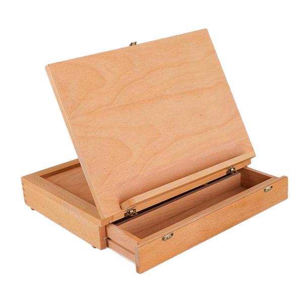 説明:コンパクトに持ち運べる1段引出しの卓上収納ボックスで.スケッチイーゼルにもなります.天然木のイーゼルボックスです.手作りの高品質の木製.必要に応じて 4 つの異なる傾斜角度位置に調整できる頑丈で軽量な卓上ボックス イーゼルを使用して....
