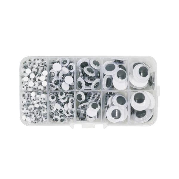 説明:[お得なパッケージ]パッケージには.目の直径4mm.5mm.6mm.8mm.10mm.12mm.15mm.18mmのGoogly Wiggle Eyesが730個入っています.[可動目]クマのぬいぐるみ用のブラックホワイトドールアイは...
