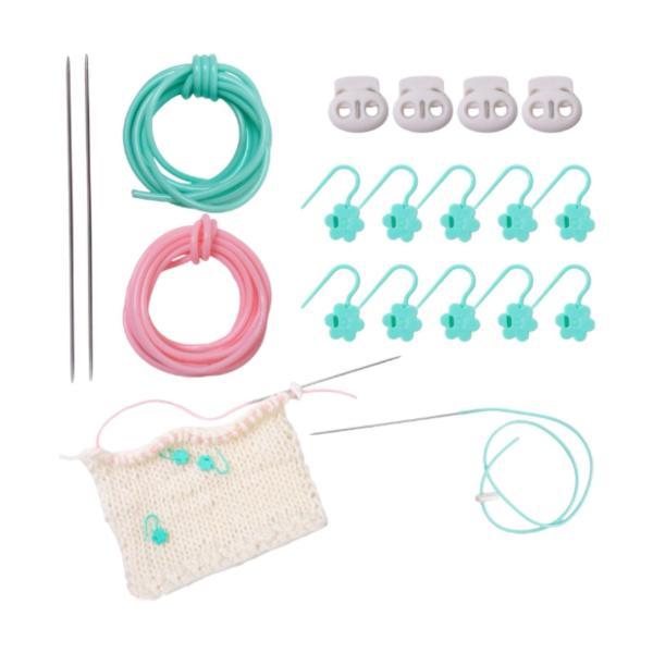 説明: flexible柔軟なシリコンコード]:編み物のホルダーは.シリコンから作られており.耐久性と柔軟性を確保しています.それは.ひっかかっていない状態であなたのステッチをしっかりと保持し.編み物プロジェクトに不可欠なツールになります ...