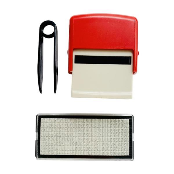 説明:[素材]: ポリプロピレン製のこのスタンプセットは.あらゆるスタンプのニーズに応え.長持ちし.信頼性を保証します. [コンパクトで効率的なデザイン]: スタンプの印刷エリアは14x38mm/18x47mm.全体寸法は53x28x68m...
