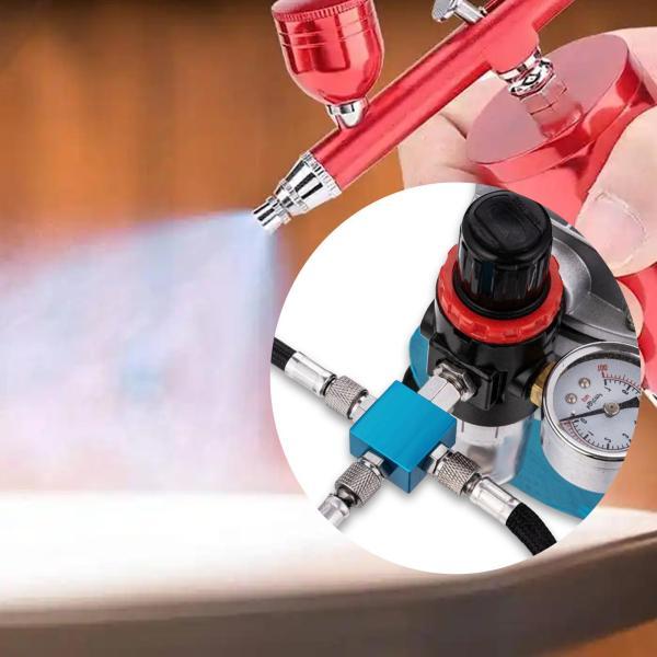 説明:[ワークフロー効率を3倍に]:1本のエア供給ホースに最大3本のエアブラシを瞬時に接続できます.この温度アダプターを使えば.数秒で異なる色やブラシの種類に切り替えることができ.面倒なホースの抜き差しが不要になり.モデリングやアートプロジ...
