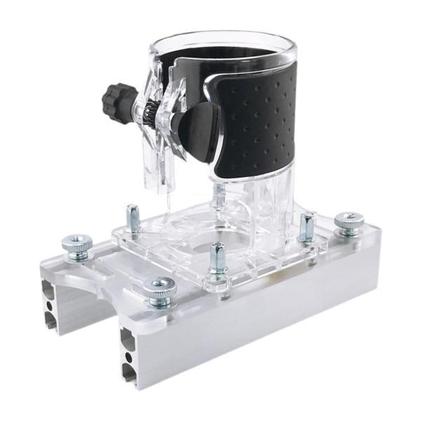 説明:[信頼できる素材]: 木工ルーターベースは.強度.耐摩耗性.頑丈さ.安定性に優れたアルミ合金とアクリル素材で作られており.長期間の使用を保証します. [ポータブル]: ほぞ穴ジグは小型で軽量なので.屋外での作業時に持ち運びや保管が簡単...