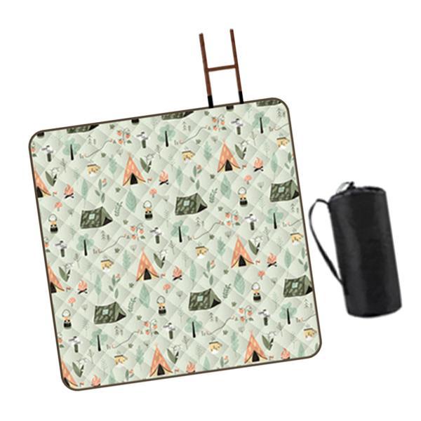 説明:[ゆったりとしたデザイン]: 200cm×200cm/78.74インチ×78.74インチのこのピクニック用アウトドアブランケットは.家族全員がゆったりとくつろげる十分なスペースを提供します.6-8人が座ったり.大人4人が横になったりで...