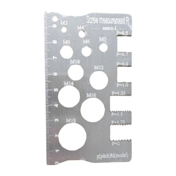 説明:材質:ステンレススチール製のこのねじナットとボルトのねじチェッカーピッチゲージ多目的測定定規は.耐久性と信頼性の高いパフォーマンスを保証します.コンパクトサイズ: 10 x 5 cmの寸法のこのねじピッチゲージは.取り扱いや保管に便利...