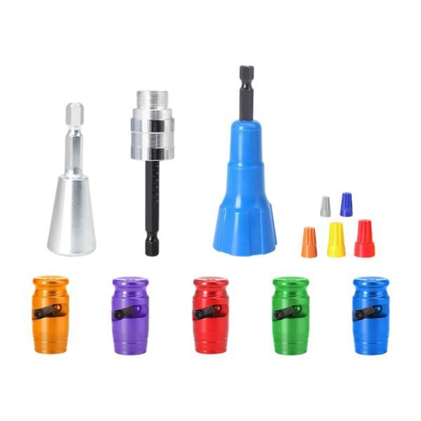 説明:[楽々ワイヤーストリッパー＆ツイスト]:このドリル用ワイヤーストリッパーツールを標準的な電動ドリルに接続することで.作業効率が飛躍的に向上します.数秒で複数の単線または撚り線を同時にストリップ＆ツイストできるので.面倒な手作業を迅速か...