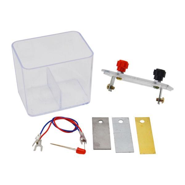 説明:完全な実験キット:正方形の箱.2つのワイヤー.およびその他のアクセサリーが含まれており.基本的な電気化学セル実験を実施するために必要なすべてを提供します高校の化学原理:ガルバニックセルの原理に基づいて設計され.特定の条件下で化学エネル...