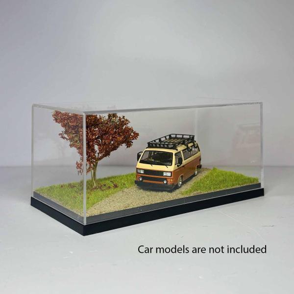 説明: [互換性]1/64スケールのダイキャストカーモデル用に特別に設計されたこのディスプレイケースは.コレクションを展示するためのリアルな駐車場シーンを提供します. [風景の詳細]模造の砂地の風景が特徴で.フィギュア.車の模型.写真撮影用...