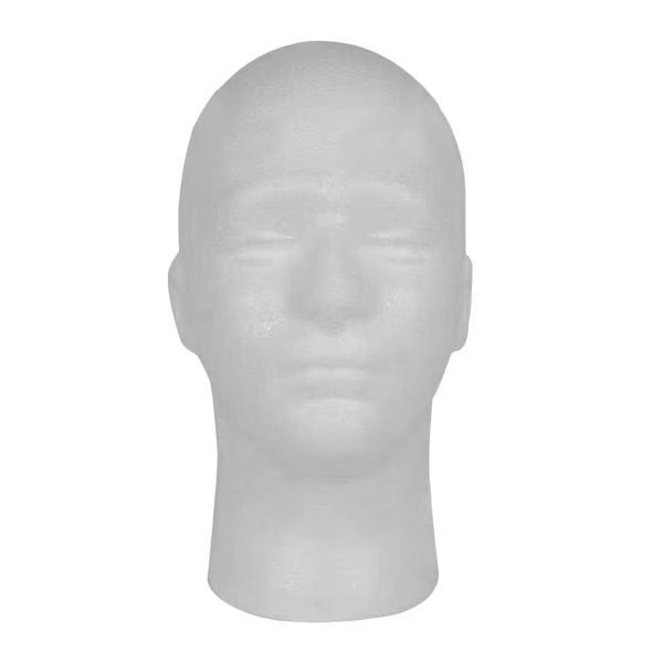 説明:[製品サイズ]:男性マネキンマネキンヘッド.頭囲54cm/21.26インチ.高さ29cm/11.42インチ.[耐久性のある素材]: ウィッグスタンドは高品質のフォーム素材で作られており.軽量で持ち運び可能で.滑らかなベースがあり.安定...