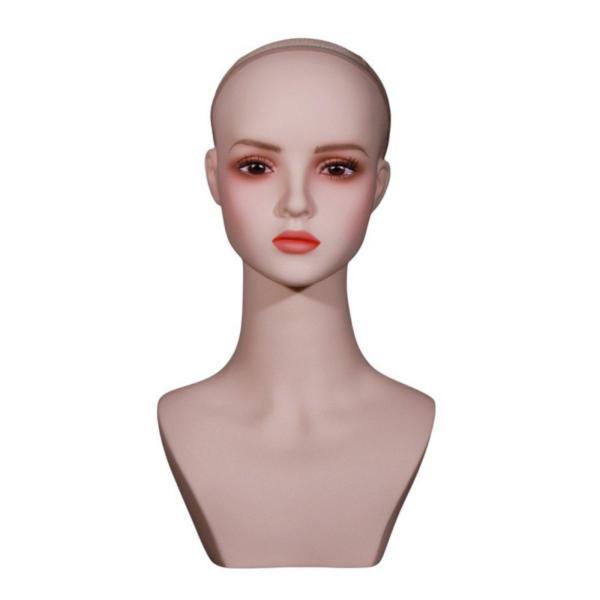 【製品タイプ】: このPVCマネキンヘッドは、ウィッグ展示頭部として使える頭部トルソーで、かつら店や美容室、コスプレ用のディスプレイに適しています。【展示用途】: 美容展示用品として、ウィッグやヘアスタイルの見え方を整えて見せやすくし、店内...