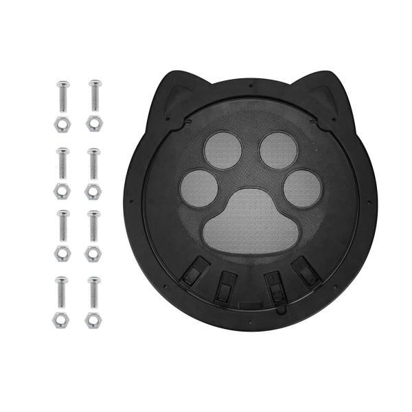 説明: [高品質の素材]: このペットドアは ABS と通気性のあるナイロンメッシュで作られており.表面が滑らかで.何千回ものスイングに耐え.長期間使用でき.軽量で衝突防止機能があります. [4つのロックモード]: 猫ドアの4つのモードは....