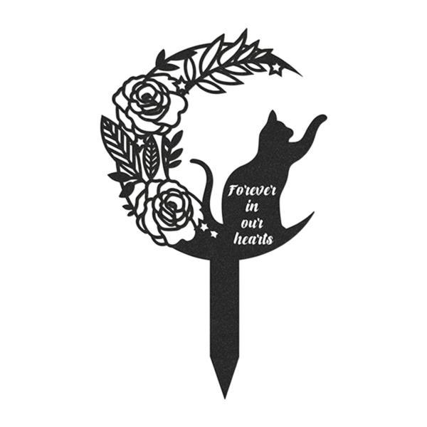 説明:[庭の装飾]: 猫の記念碑の庭の杭.庭.庭.芝生.パティオ.中庭などを飾ります.[プレミアム素材]: ペットの記念碑は鉄製で.耐候性があり.丈夫で.耐久性があります.厳しい気象条件[温かみのあるデザイン]: この猫記念庭園墓杭のパター...