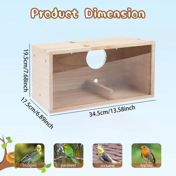 説明:素材:このバードハウスは木製で.丈夫で長持ちします.サイズは25×13×13cmで.小鳥の種類に適しています.軽量設計なので.木やフック.軒下などに設置しやすいです.デザイン:鳥のための十分なスペースを提供する木製の吊り下げ式巣箱.穴...