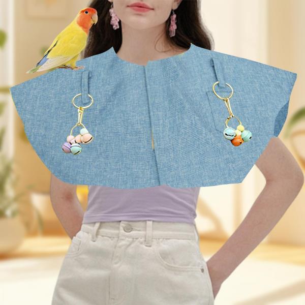 説明: [オウムの傷防止ショルダープロテクター]: リネン製のこのオウムの傷防止ショルダープロテクターは.トレーニング中やオウムとの日常的なやり取り中に衣服を傷から守ります. [吊り下げストラップ]: オウムの肩プロテクター.両側に鳥のチェ...