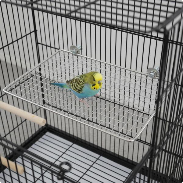 【製品概要】: 鳥かご内の空間を有効活用できる、長方形デザインの頑丈な鳥用メッシュステージです。【機能性】: 愛鳥が羽を休めたり、高い場所から周囲を見渡したりするための鳥用止まり台として機能します。【特徴】: 汚れが溜まりにくくお手入れが簡...