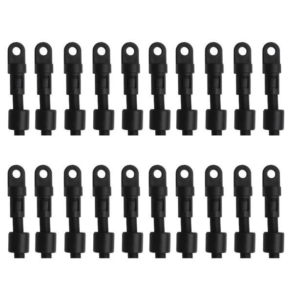 説明:プレミアムナイロン素材.耐候性と耐久性サイズ:33.5×13×11mm / 1.32×0.51×0.43インチ非ロック.それは再利用可能または調整可能です直径6.5mmのバンジーコードに使用バンジーコードのリギングやカスタムパドルクリ...