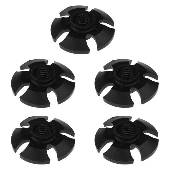 説明:ウォーキングトレッキングスティックハイキングポール用スノーフレークバスケットエンドキャップチップ5個スティックの先端が柔らかい泥.砂.または岩の深い場所に巻き込まれるのを避けるため一般的なトレッキング スティックのほとんどに適合します...