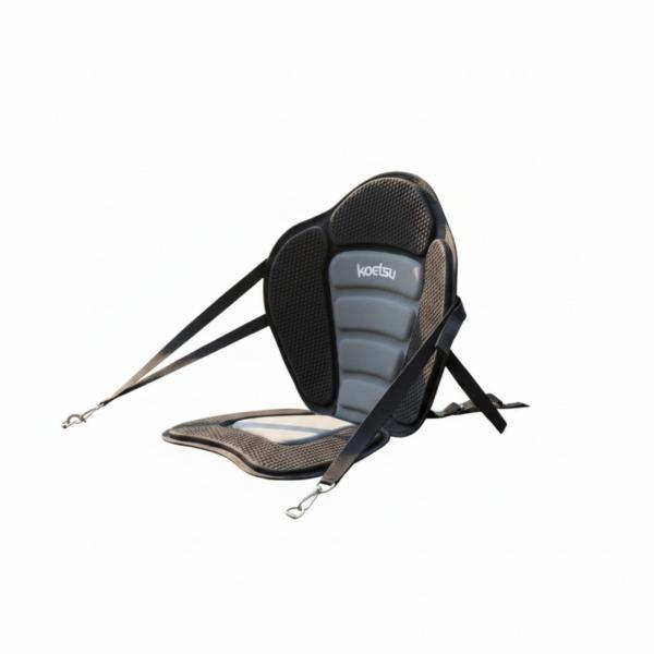 【製品概要】: 水上でのアクティビティをより快適にする、クッション性に背もたれ付きカヤックシートです。【快適な設計】: 立体的なコンツアー形状を採用したシートは、長時間のパドリングでも体への負担を軽減します。【耐久性】: 黒いファブリック素...