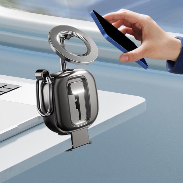 説明:[プレミアム素材]: 磁気飛行機旅行用携帯電話ホルダーは.高品質のABS.PC.亜鉛合金で作られており.頑丈で.2.0kgの耐荷重を誇り.長期使用に耐えます. [調節可能]: 平面電話スタンドの広角折りたたみ機能により.柔軟な調整が可...