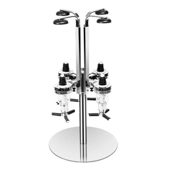 説明:自分だけのスタイルのワインをDIY: 4本のボトル回転リキュールディスペンサーは.さまざまな飲み物を混ぜるように特別に設計されており.バルブをひねるだけでさまざまな種類のリキュールを簡単にディスペンスでき.自宅で独自のフレーバーカクテ...