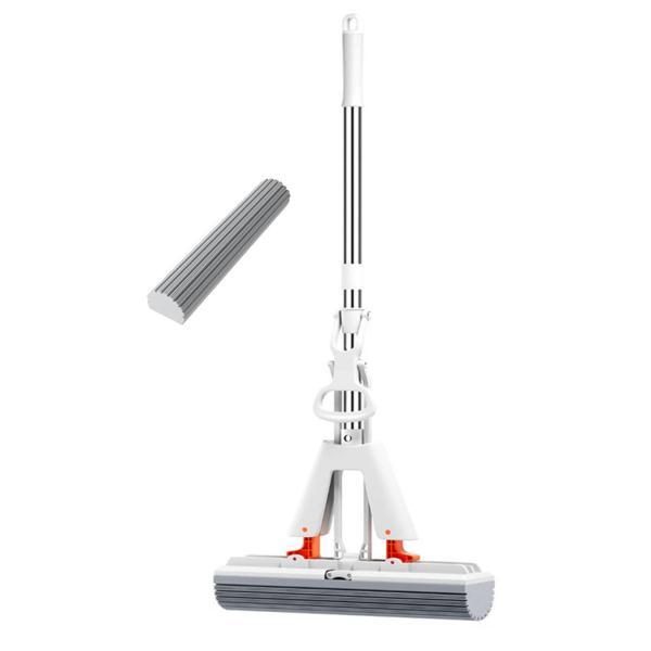 説明:[デザイン]スポンジモップには複数の深い溝のデザインがあり.掃除中にほこりや髪の毛が簡単に付着し.床をよりきれいにします.[省スペース]モップの展開サイズは11.02インチx49.21インチです.小さくて軽いので.スペースをとらずに家...