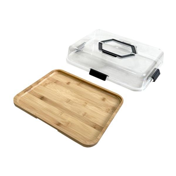 説明: versatile]:このcharcuteries委員会は複数の目的を果たし.カッティングボードとして.またはパーティーの集まりとしてスナックを提供するために作られています周りの freshness Locking lidチーズボー...