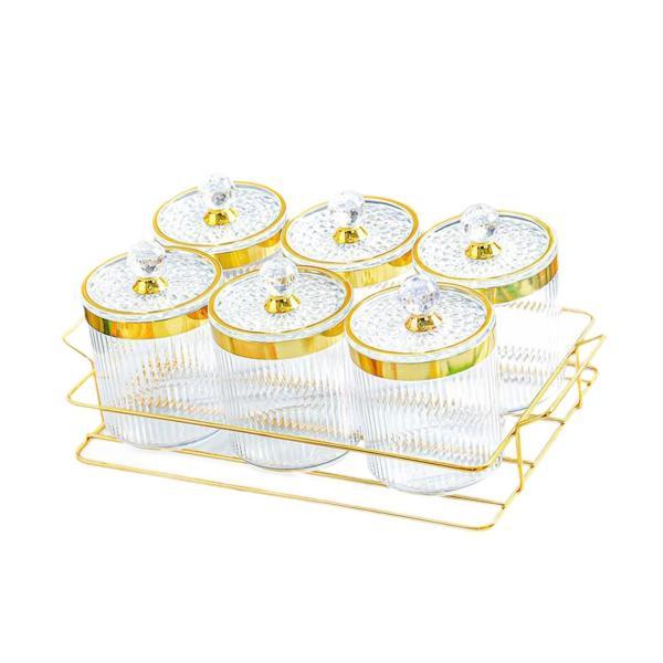 説明: gaters材料とサイズ]:PP材料で作られたこの貯蔵瓶は.パントリーまたはカウンタートップでさまざまなドライグッズに十分な貯蔵スペースを提供しながら.長い時間撮影を保証します仕様:材料:pp金属 サイズチャート:6桁:35.5CM...