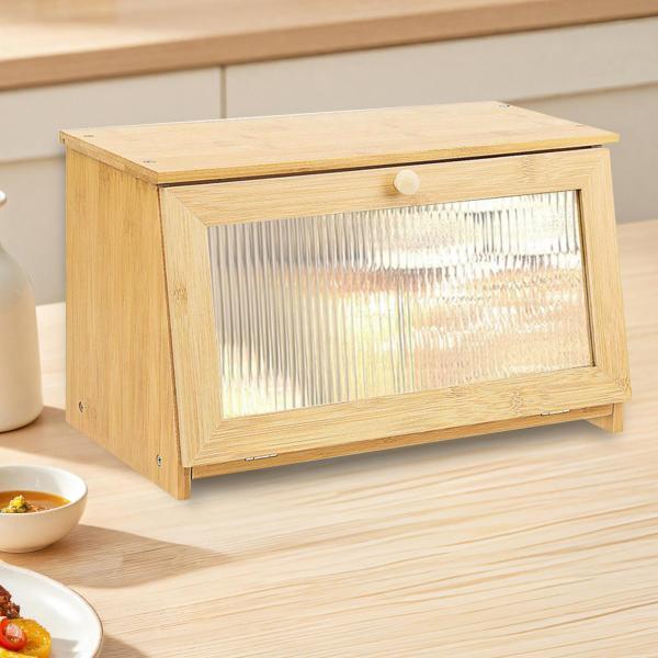 説明:[広々としたデザイン]: このブレッドボックスは十分なスペースがあり.一人でも家族でもお使いいただけます.広々とした内部はパンを潰さずに保管でき.カウンタースペースをあまり占有することなくキッチンを整理整頓できます. [プレミアム素材...