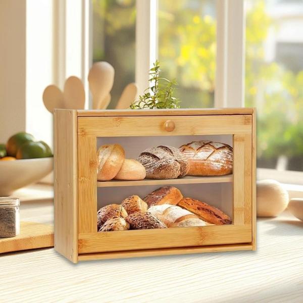 説明:[高品質素材]: 高品質の竹で作られたこのパン保存容器は.丈夫で耐摩耗性に優れています.頑丈な構造で変形しにくく.長期間繰り返しご使用いただけます. [スタイリッシュなデザイン]: シンプルなヴィンテージスタイルのシックでエレガントな...