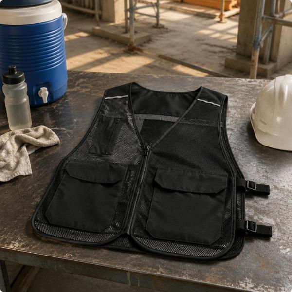 【商品概要】: 氷嚢付き冷やすベストとして使える暑さ対策用の保護用品です。作業中の体温上昇を抑えたい現場や屋外で、手軽に取り入れやすい実用設計になっています。【冷やす機能】: 前後のアイスパックベスト構造で、胸部や背中まわりを効率よく冷やし...