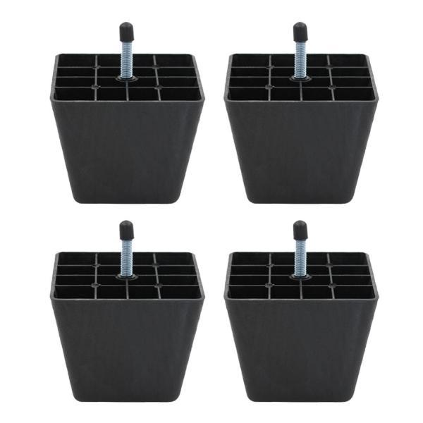 説明:1 セット (4 個) 高耐久ベッドライザーソファフィート.頑丈な構造のプラスチック製. M8ねじ山.ベッド.ソファ.キャビネット.ワードローブなど.4本足の家具に使用できます.高さ: 80mm/3.15インチ.仕様:ボトムサイズ: ...
