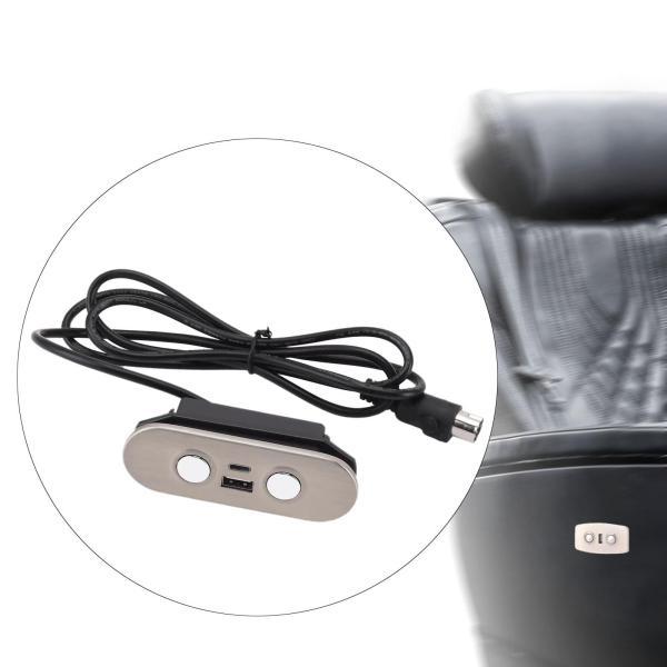 説明: 2ボタン電動リクライニングスイッチ:リフトチェア用の2ボタン手動制御スイッチの交換.電動ソファ.リフトチェア用の有線コントローラー.丸い大きなボタンで操作が簡単 頑丈な構造:パワーリクライニングスイッチは亜鉛合金とPP素材で作られて...