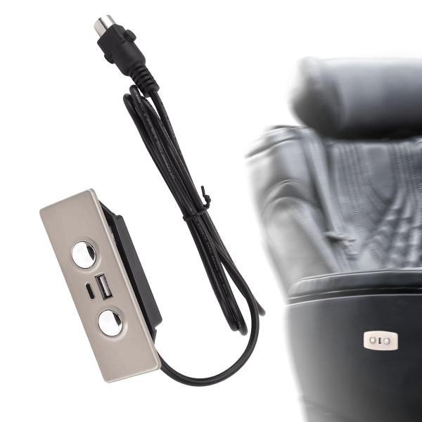 説明: 2ボタン電動リクライニングスイッチ:リフトチェア用の2ボタン手動制御スイッチの交換.電動ソファ.リフトチェア用の有線コントローラー.丸い大きなボタンで操作が簡単 頑丈な構造:パワーリクライニングスイッチは亜鉛合金とPP素材で作られて...