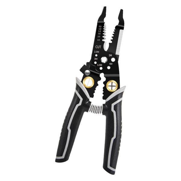 説明:[ワイヤーストリッパー]: 高熱処理と高硬度の耐久性のある炭素鋼で作られたこの電気圧着工具は.簡単に切断できる滑らかな大きなポートを備えています.[グリップハンドル]: 滑り止め設計のワイヤーストリッパー.握りやすい.[特徴]: ワイ...