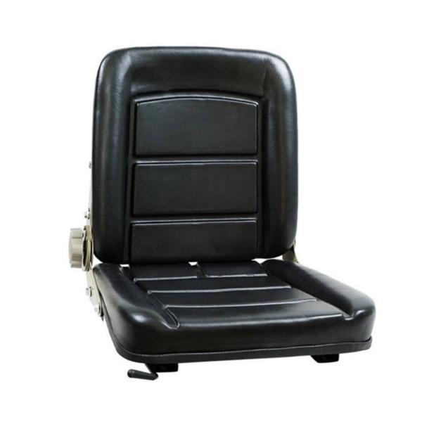 【製品概要】: 頑丈なブラックカラーで仕上げられた、クッション性に産業車両用のなシートです。【快適な機能】: 厚みのあるパッド入り背もたれとシートクッションが体を支え、長時間の作業でも疲れ軽減くい運転席を提供します。【特長的な設計】: 横方...