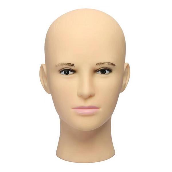 【製品概要】: リアルな男性の顔立ちを忠実に再現した、スキンヘッドタイプのな男性マネキンヘッドです。【主な機能】: ウィッグや帽子、ヘルメット、マスクなどの着用イメージを美しく見せるためのディスプレイヘッドとして機能します。【特徴】: 滑ら...