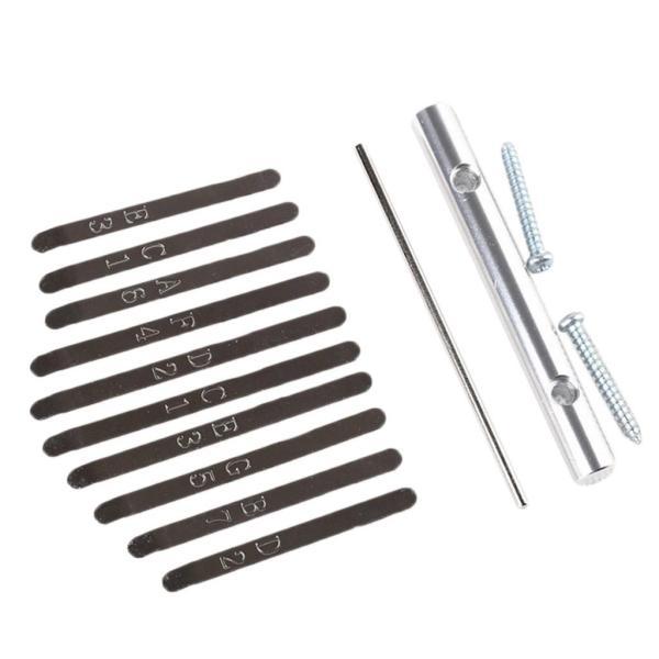 説明:プロフェッショナルなカリンバキーセットは高品質のステンレススチール製で.頑丈で耐久性があります.素晴らしい音を出し.楽しい演奏実験を提供します初心者が演奏時にすぐに識別できるようにスケールが刻まれており.チューニング時にスケールを素早...