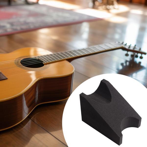 説明: [デザイン]: このギターネックレストは安定した安全なベースを提供し.弦の交換.クリーニング.修理などの作業をこれまで以上に迅速かつ容易にし.楽器を傷や滑りから保護します. [2 in 1]: ギターネッククレードルは2段階の高さ調...