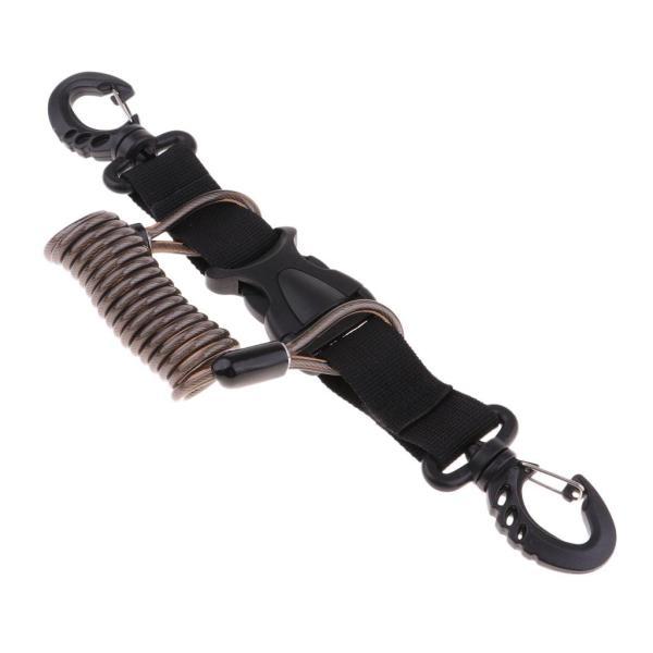 説明:クイックリリースバックルとカラビナスチールコアを備えたカメラコイルストラップコイルランヤードスプリングにステンレス鋼線を使用耐久性.頑丈さ.耐腐食性.長寿命を備えた信頼性の高い高品質の素材で作られています.伸縮性のあるストラップとクイ...