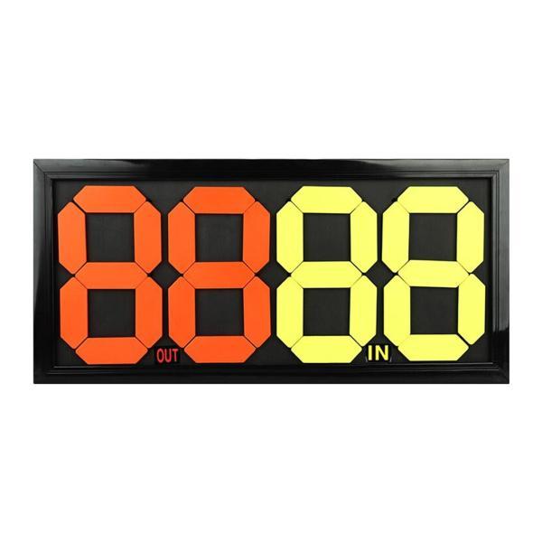 説明:便利: 4 桁のフットボール代替カード ボードは.00 - 99 の数字を投稿して.ゲームの代替手段やダウンタイムに使用できます.スコアボードとしても使えます.特長: 代用スコアボードは使いやすく.軽量で持ち運びやすく.収納にも便利で...