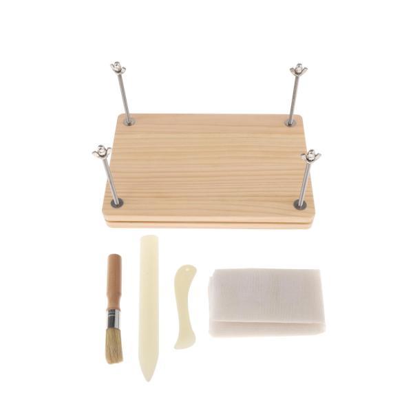 仕様:素材:綿ガーゼ生地と木サイズチャート:布地: 90cmx100cm/35.43インチx39.37インチブックプレス:30cmx20cm/11.81インチx7.87インチパッケージに含まれるもの:2層ブックプレス x 1.製本布 x 1...