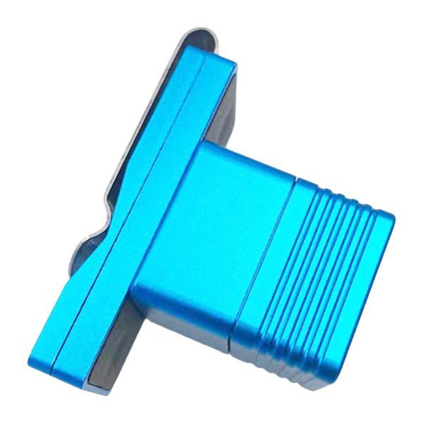 仕様:材質: アルミニウム合金サイズチャート:クリップ: 2.5cmx1.3cmx6.15cm/0.98インチx0.51インチx2.42インチボックス: 2.8cmx2.8cmx3.3cm/1.10インチx1.10インチx1.30インチパッ...