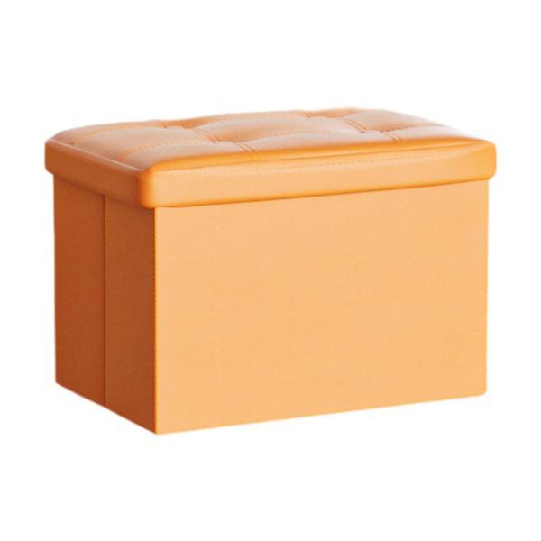 仕様:素材: PUレザーサイズチャート:48cmx30cmx30cm/18.90インチx11.81インチx11.81インチパッケージに含まれるもの:折りたたみ式収納オットマンベンチ1台...