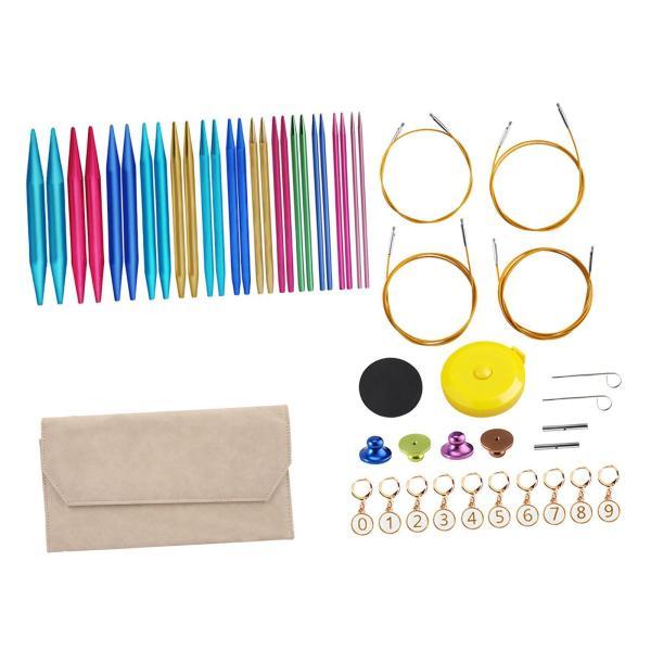 説明:[素材]編み針セットは.滑らかで丈夫な高品質のアルミニウム素材で作られています. [実用的]編み針は手に馴染みやすく実用的で.セーターを作ったり.複雑なデザインを作ったりするなど.さまざまな編み物や裁縫プロジェクトに役立ちます. [包...