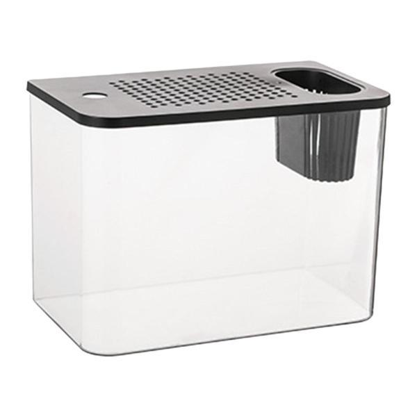 説明:[素材]: 爬虫類テラリウムタンクはPC素材で作られており.頑丈で変形しにくく.長期間使用できます. [デザイン]: 完全に透明なデザインの魚水槽.優れた視覚効果.魚の活動をはっきりと観察できます. [上部通気蓋]:通気ネット.通気孔...